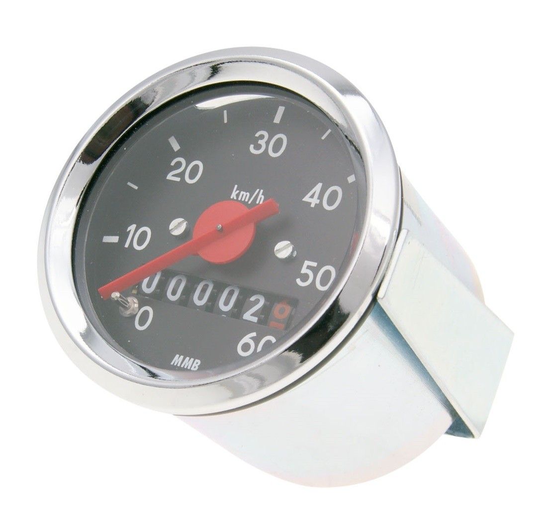 Speedometer 48mm for Puch Maxi , Tomos MV , MS , DS , Simson , Herkules ...